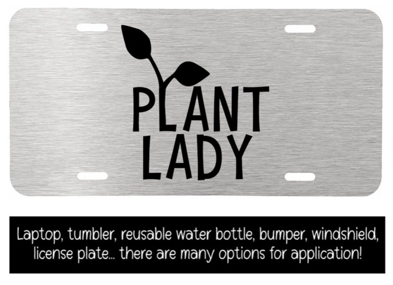 Plant Lady Vinyl Decal Bumper Sticker Plant Mom Plant Lover - Etsy