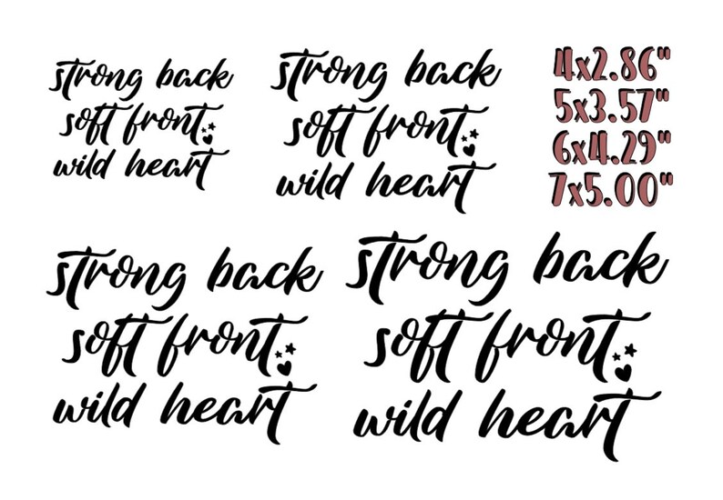 Strong Back Soft Front Wild Heart Vinyl Decal Bumper Sticker - Etsy