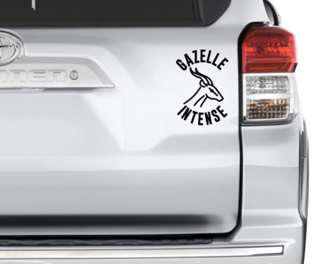 Gazelle Intense vinyl decal bumper sticker, Dave Ramsey Approved ...