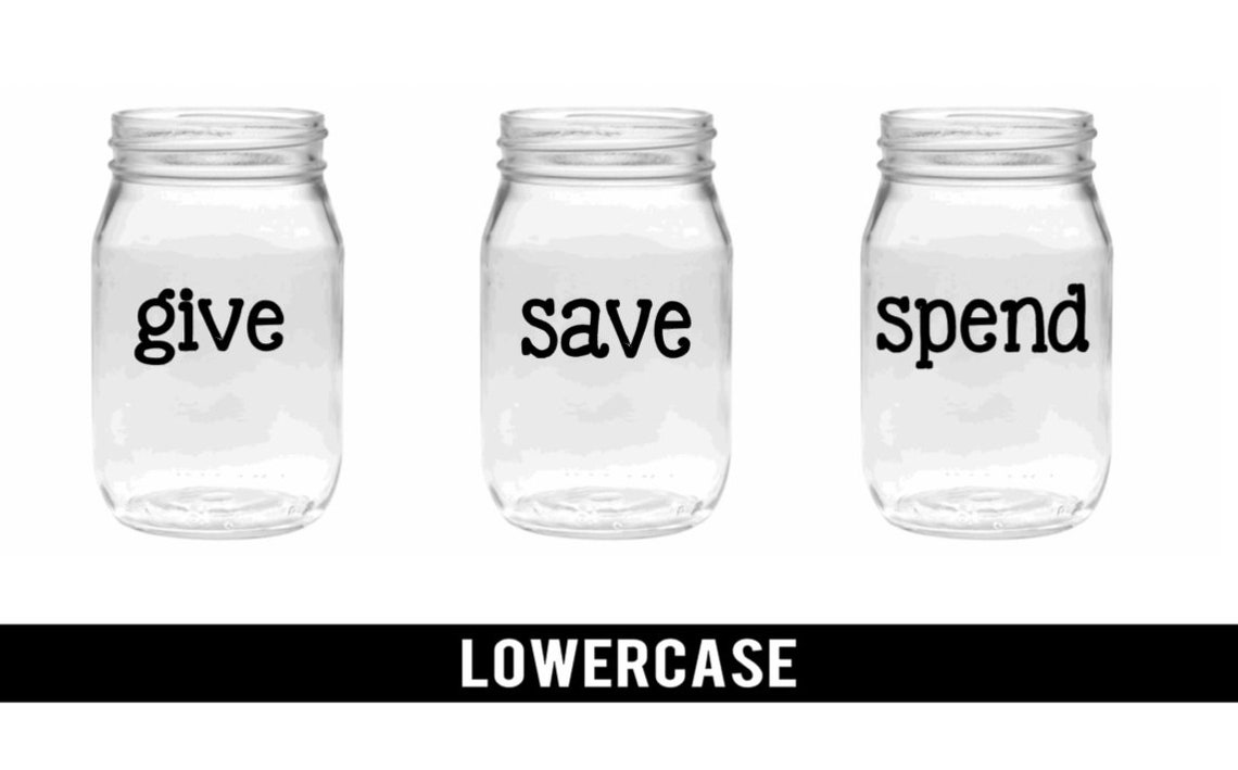 Give Save Spend Vinyl Decal Stickers Dave Ramsey Debt is - Etsy