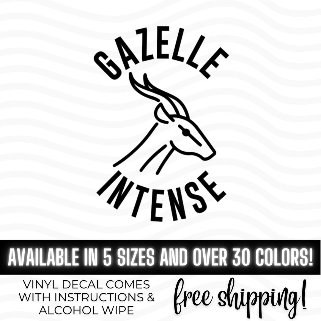 Gazelle Intense Vinyl Decal Bumper Sticker, Dave Ramsey Approved Gift ...