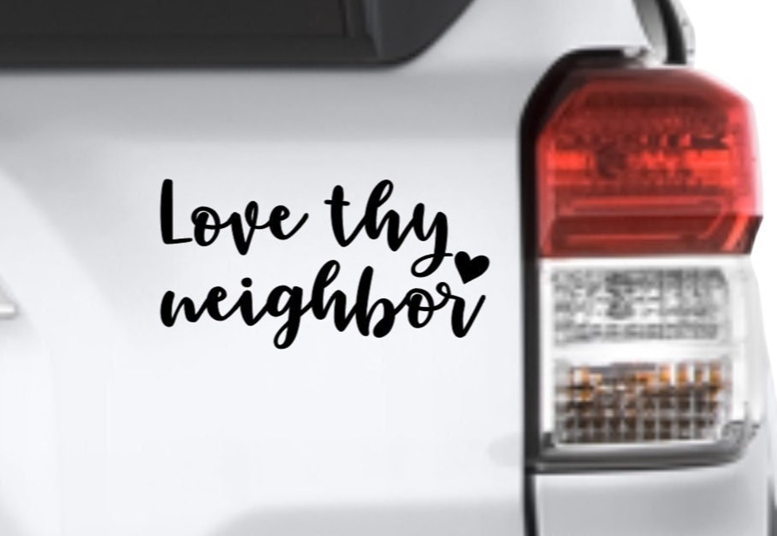 Love Thy Neighbor Vinyl Decal Bumper Sticker Bible Verse - Etsy