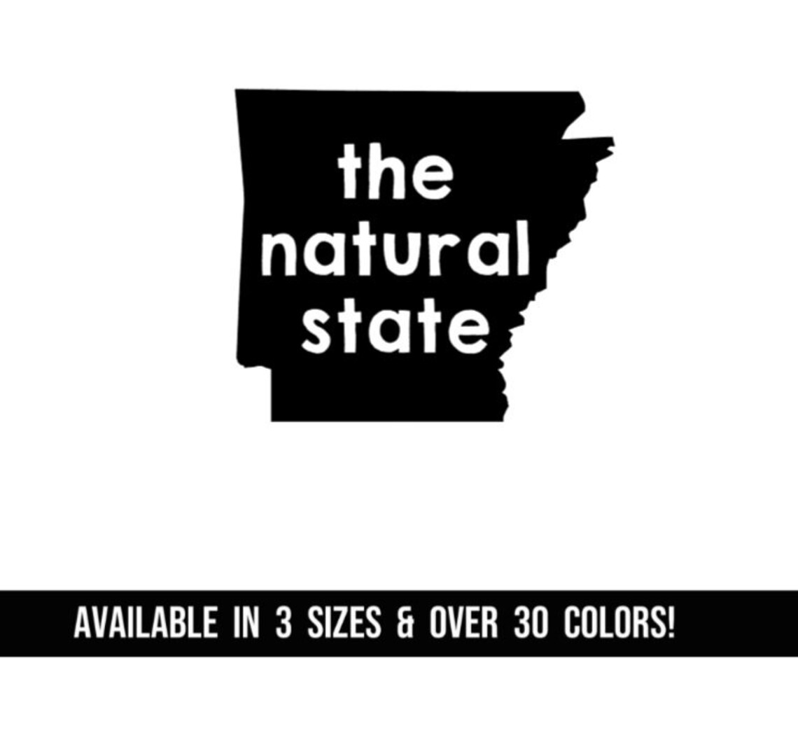 The Natural State Vinyl Decal Bumper Sticker State of - Etsy