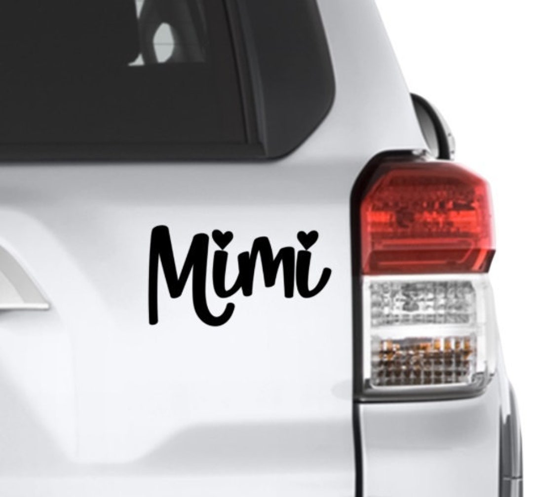 Mimi Vinyl Decal Bumper Sticker, Grandmother Sticker, Grandparent's Day ...