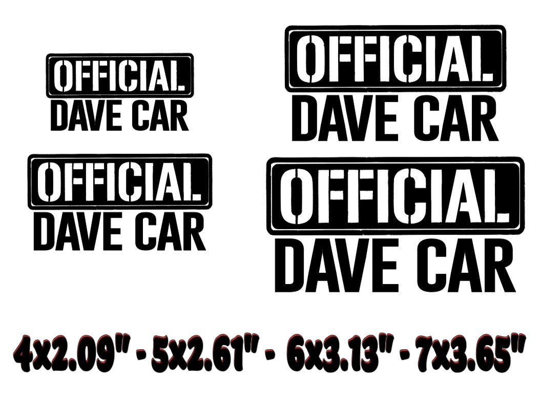 OFFICIAL Dave Car Decal Dave Ramsey Makes Me Drive This - Etsy