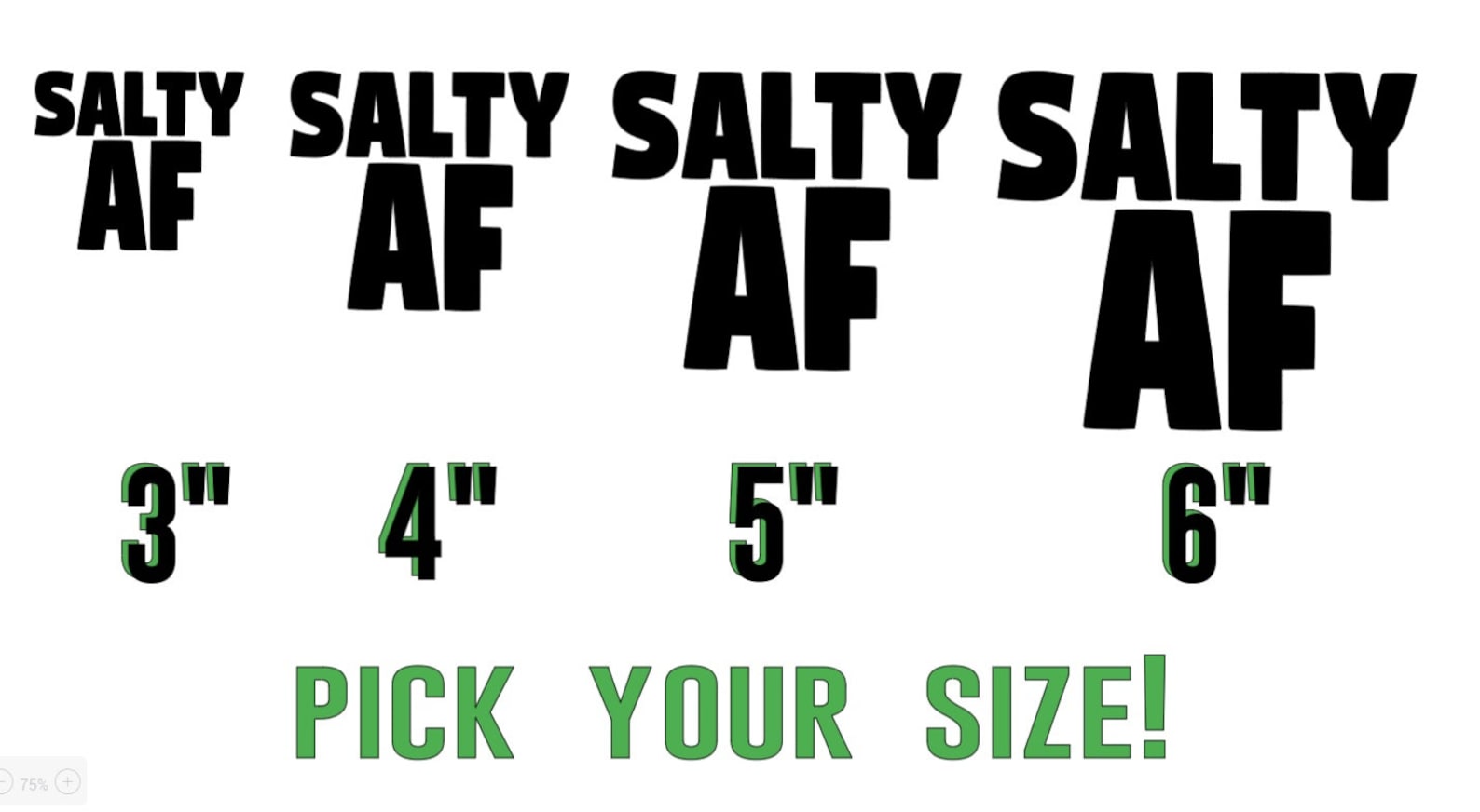 Salty AF Vinyl Decal Bumper Sticker Salty Beach Salty - Etsy