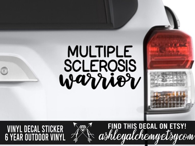 Multiple Sclerosis Warrior Vinyl Decal Bumper Sticker - Etsy