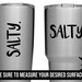 SALTY. Vinyl Decal Bumper Sticker Set of 2 Salty Beach - Etsy