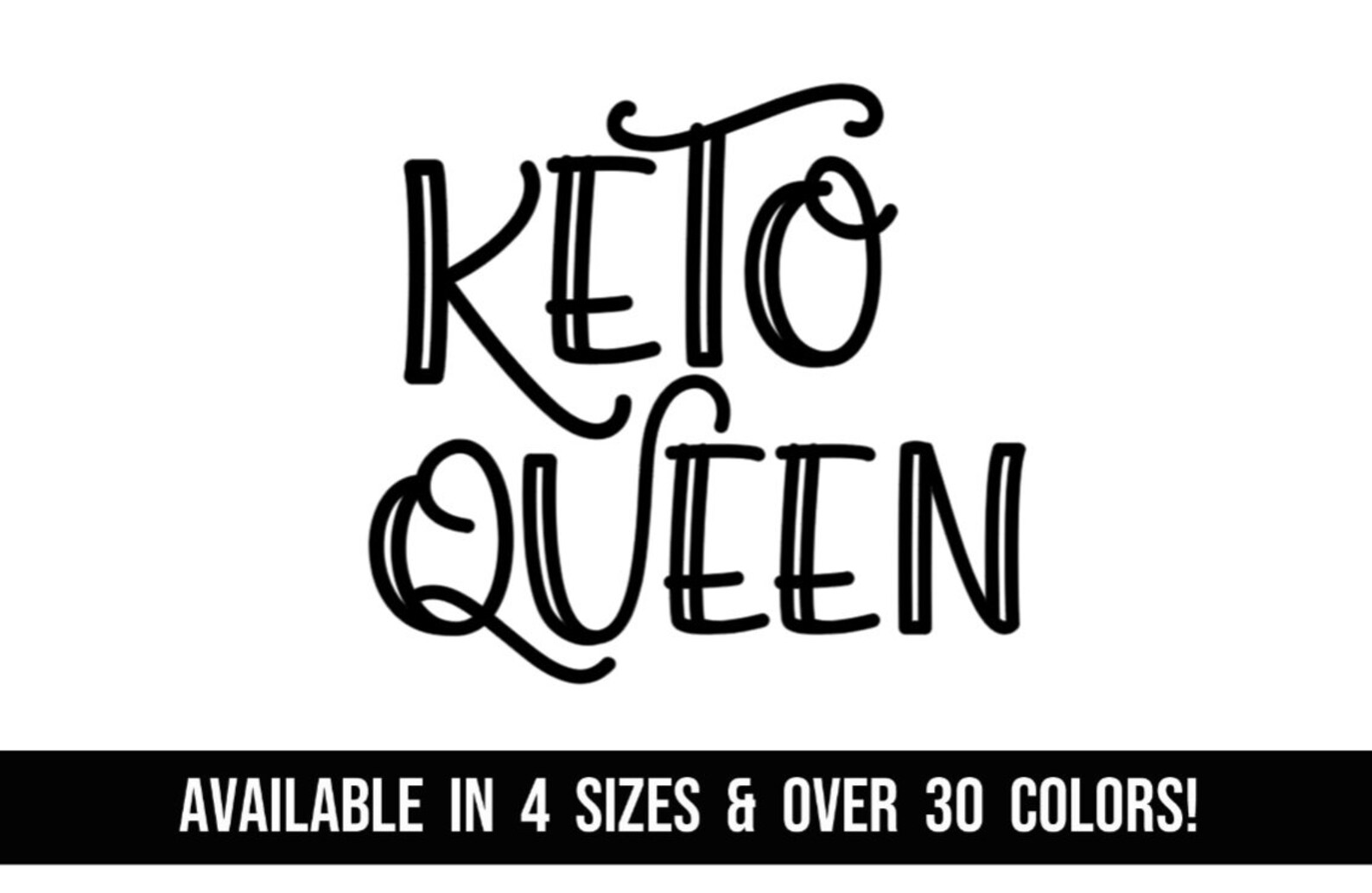 Keto Queen Vinyl Decal Bumper Sticker Keto King Keto Junkie - Etsy