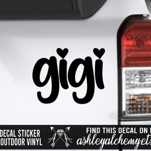 Gigi Vinyl Decal Sticker Granny Laptop Decal Grandma | Etsy