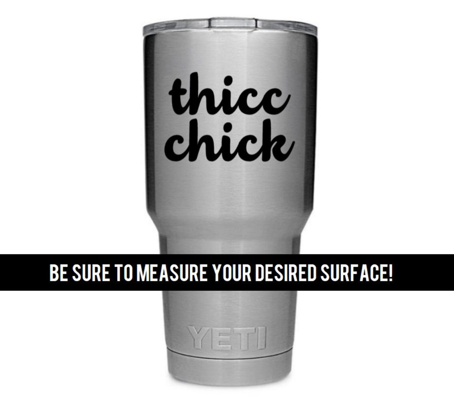 Thicc Chick Vinyl Decal Bumper Sticker Big Girl Club | Etsy