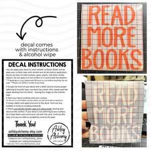 Read More Books Vinyl Decal Bumper, Bookish AF Bookworm, Kindle Sticker ...