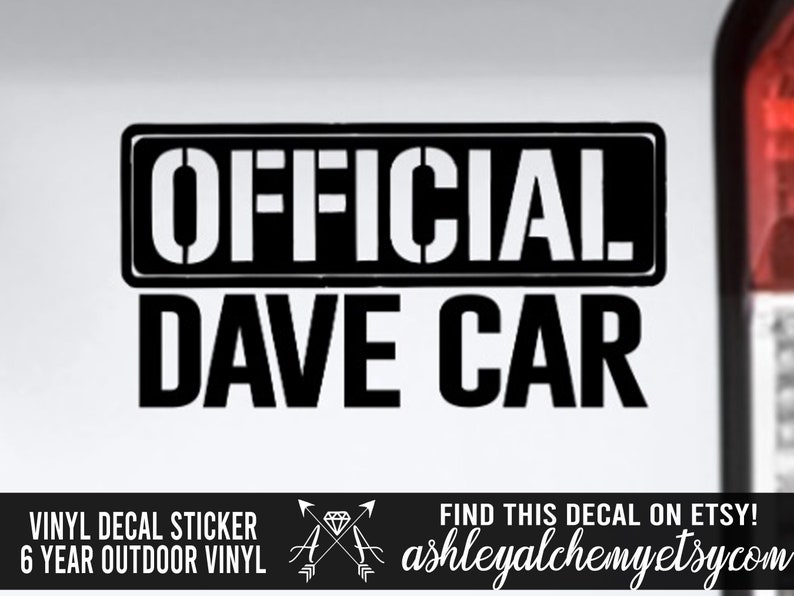 OFFICIAL Dave Car Decal Dave Ramsey Makes Me Drive This - Etsy