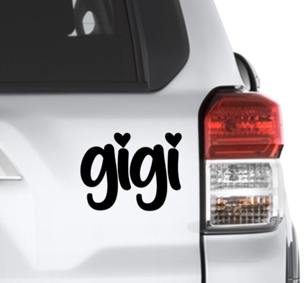 Gigi Vinyl Decal Sticker, Granny Laptop Decal, Grandma Sticker ...