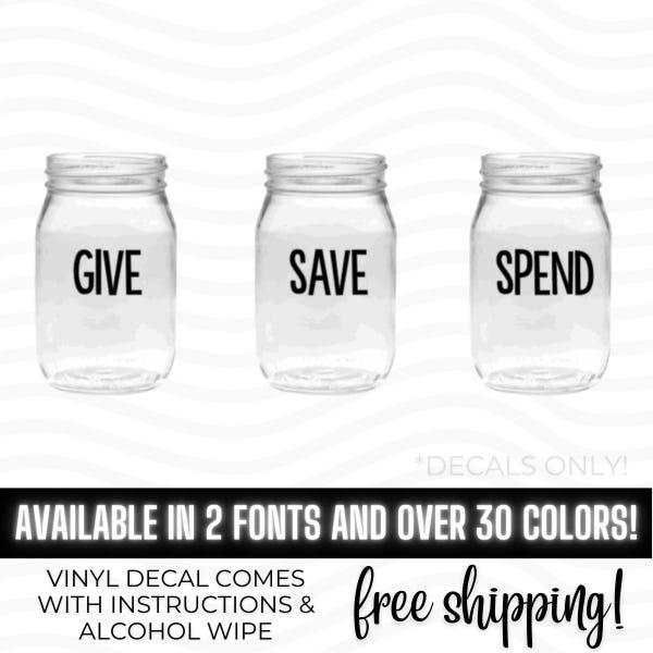 Give Save Spend - Etsy