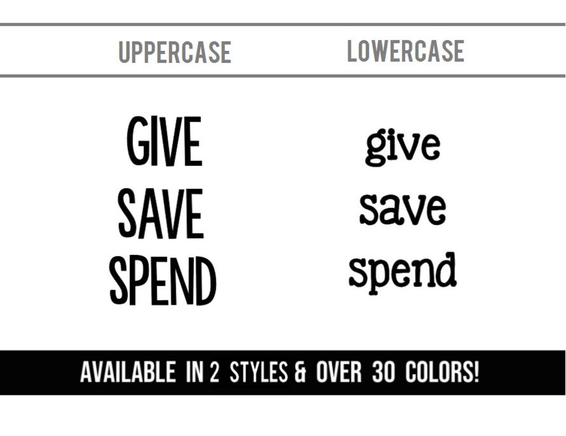 Give Save Spend Vinyl Decal Stickers Dave Ramsey Debt is - Etsy