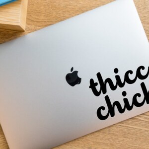Thicc Chick Vinyl Decal Bumper Sticker, Big Girl Club, Thick Chick, Fat ...