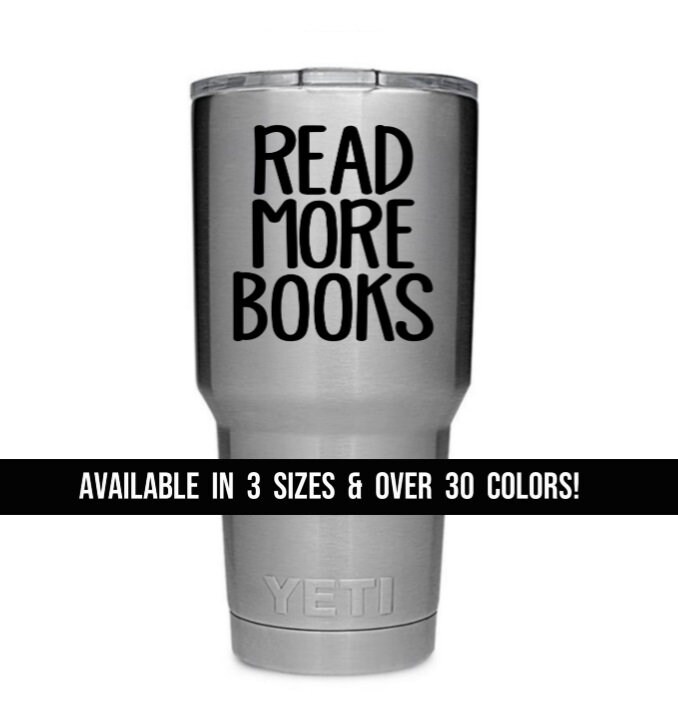 Read More Books Vinyl Decal Bumper Sticker bookish AF | Etsy