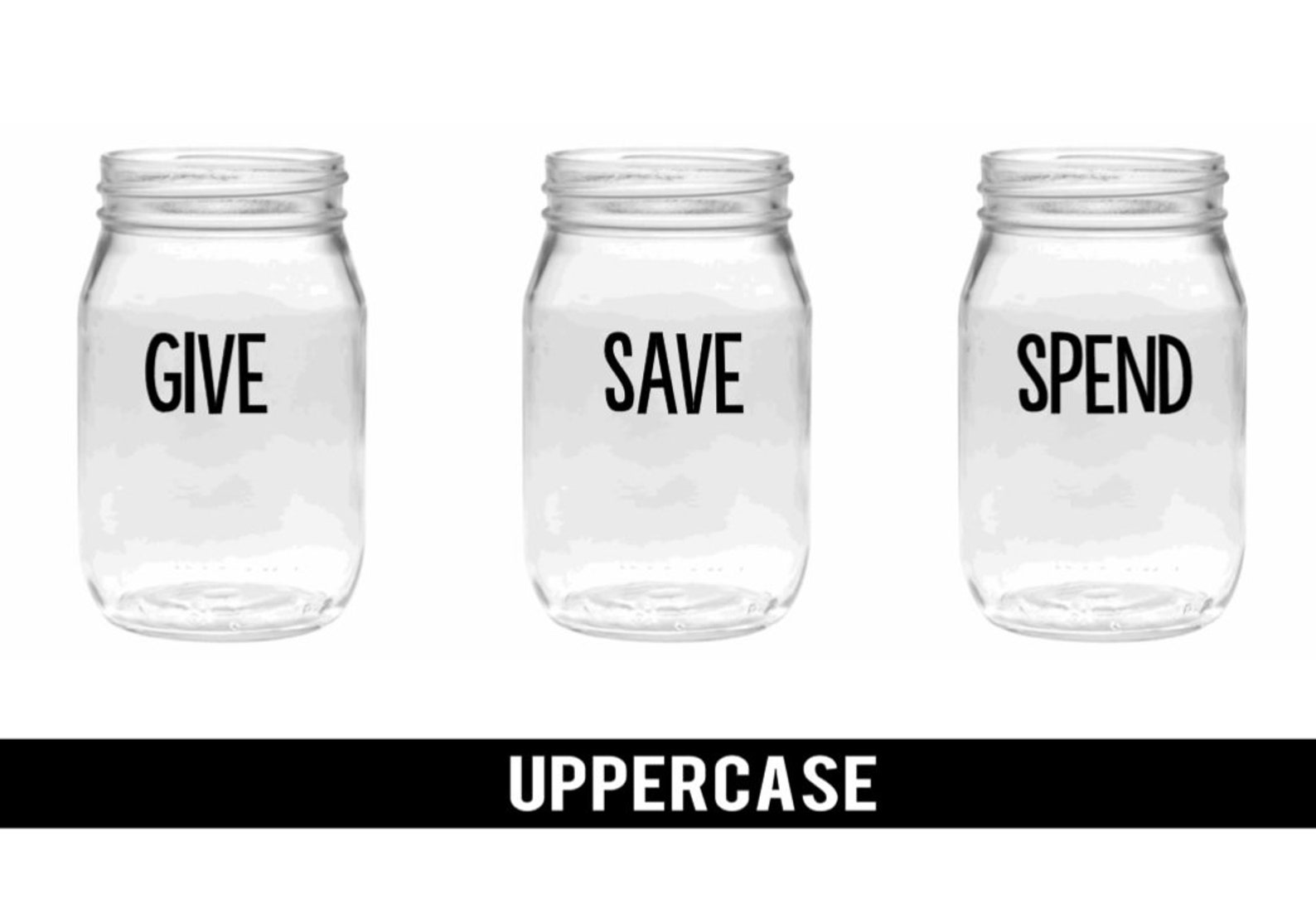 Give Save Spend Vinyl Decal Stickers Dave Ramsey Debt is - Etsy