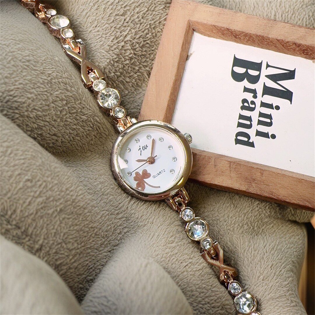 Vintage Minimalist Gold Womens Watch,rhinestone Pearl Dainty Watch ...
