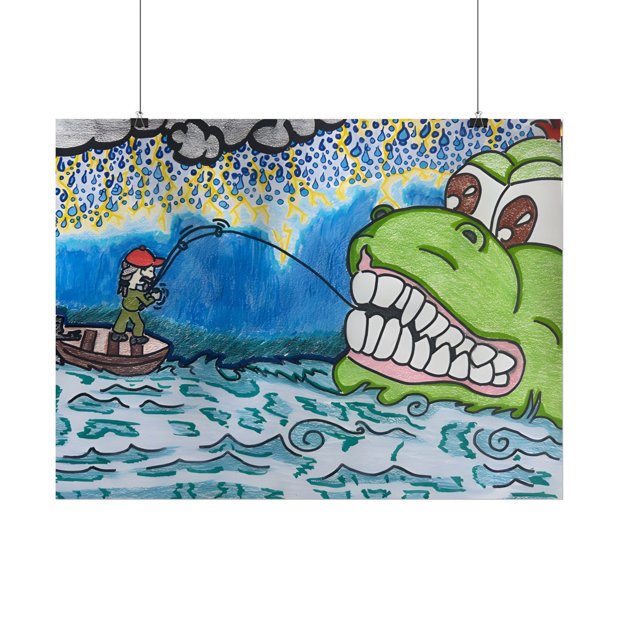 Big Fish Poster Original Art Work Poster - Etsy