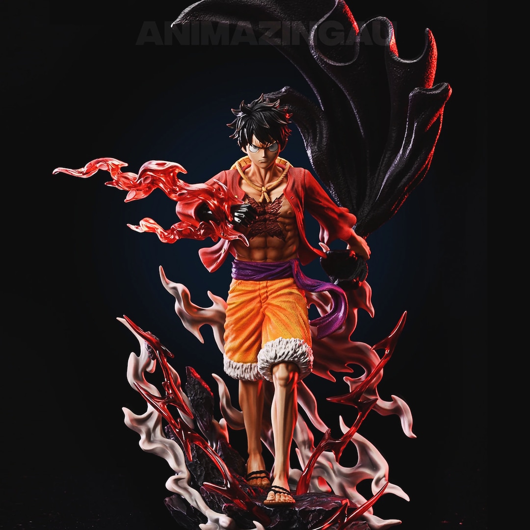 Bandai 11.41in One Piece Luffy Figure PVC Action Figurine Statue ...