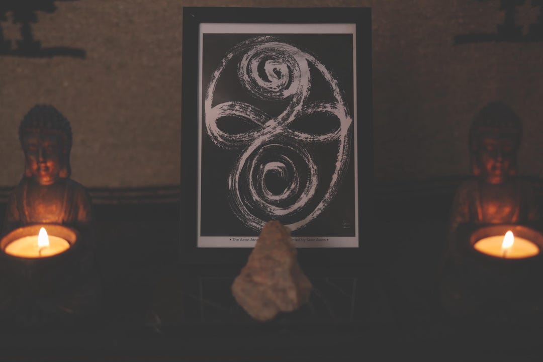 The Aeon Atom 5x7 Framed Print • Symbol of Aeiea • by Sean Aeon - Hand ...
