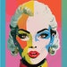 Pop Art Woman Portrait Bundle - Set of 4 Digital Prints, Retro-inspired ...