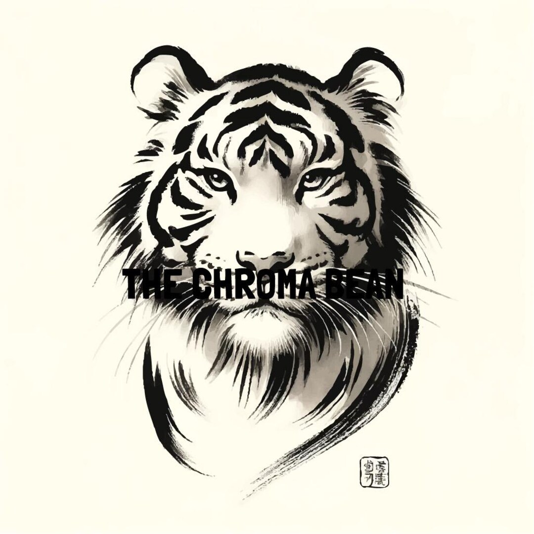 13th Century Chinese-style Tiger Portrait – Traditional Ink Art Digital ...