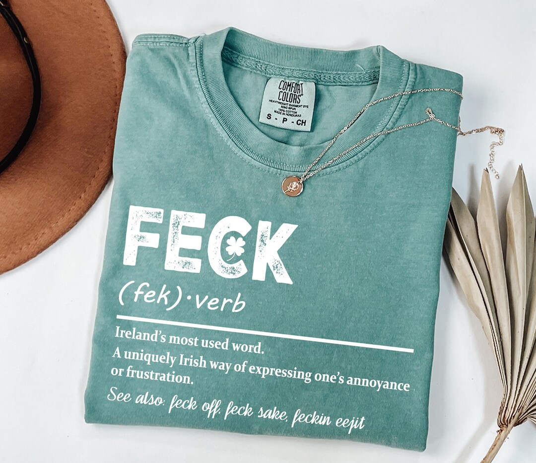 Camisa irlandesa Comfort Colors® Feck, camisa de trébol, camisa del Día ...