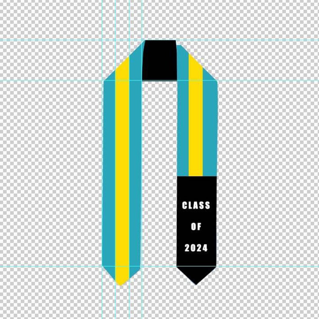 Bahamian Flag Graduation Sash/stole/scarf - Etsy