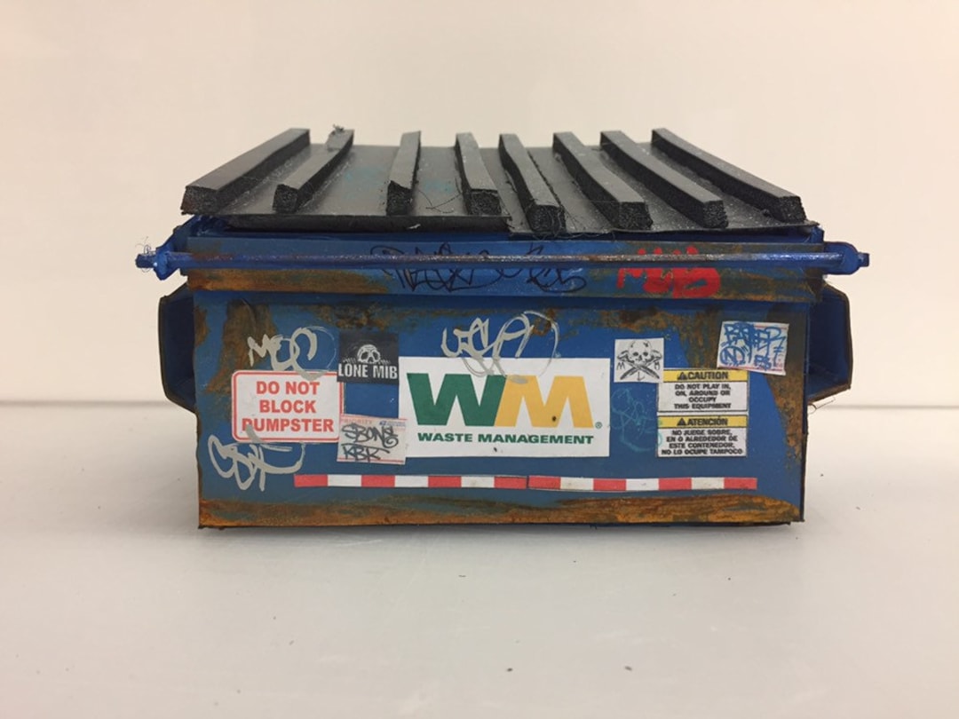 1/64 Scale Container Diorama Sculpture Miniature Graffiti Container ...