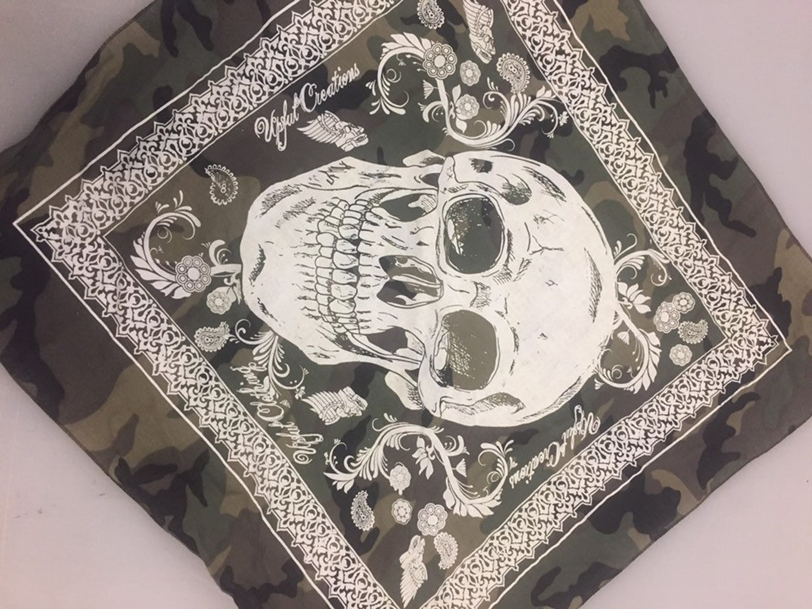 Skull Bandana - Etsy