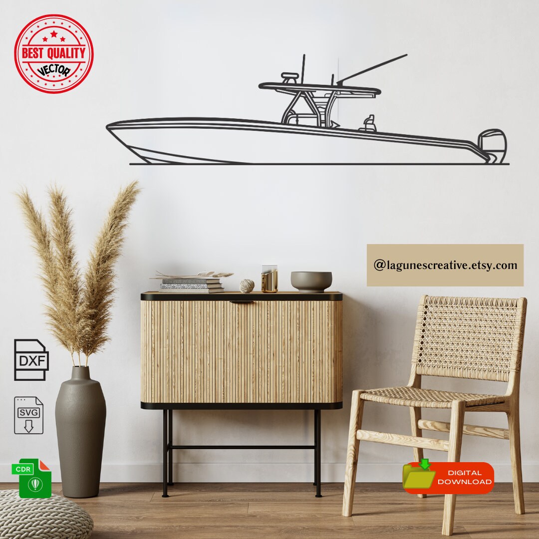 Tribute Boat Vector File for Laser Cutting, Plasma, Wall Art Use ...