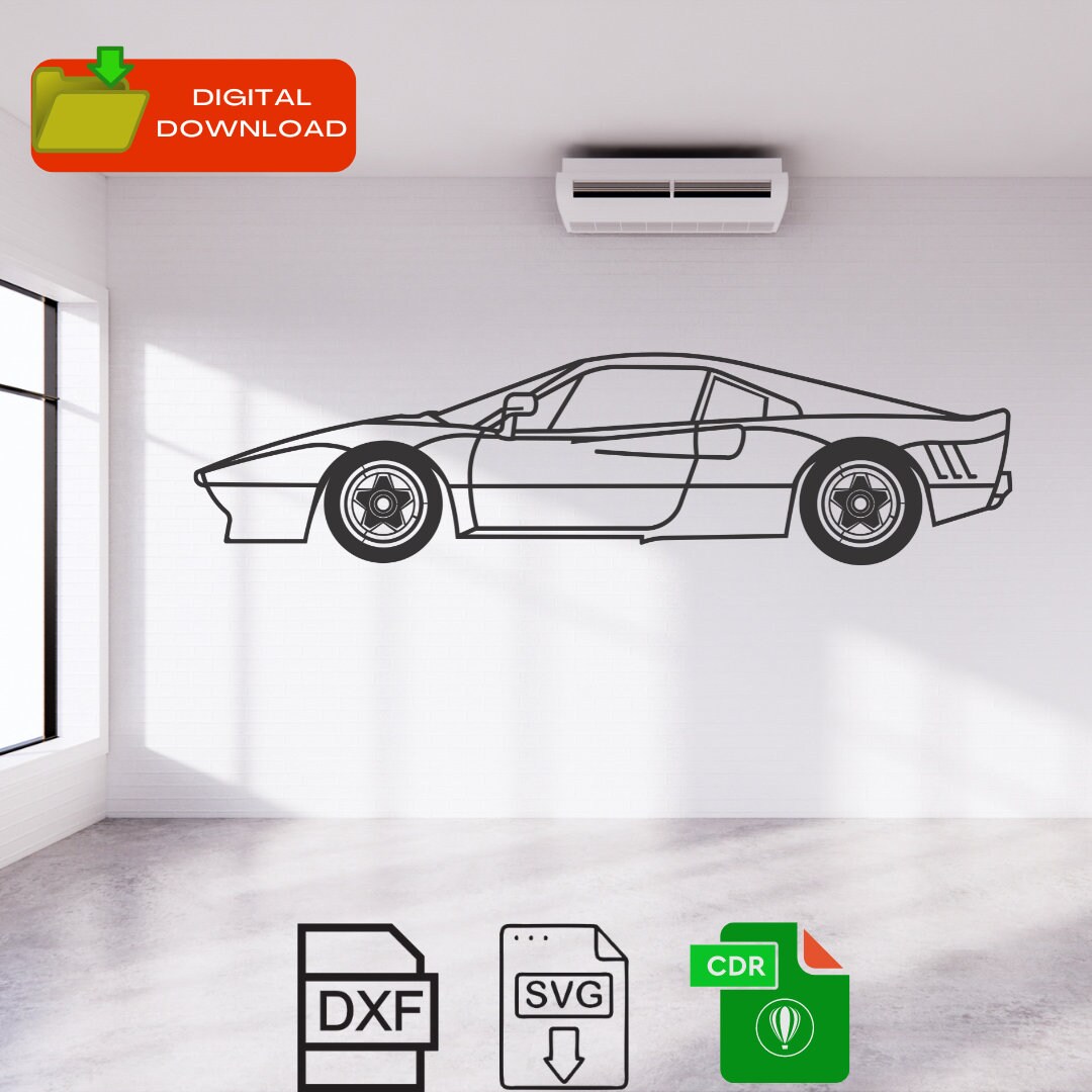 288 GTO 1984 Vector File Laser Cut, Plasma, Wall Art, Sticker ...