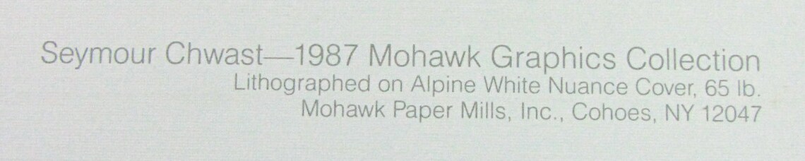 Rare Vintage 1987 Mohawk Papers Seymour Chwast Retrospective Poster - Etsy