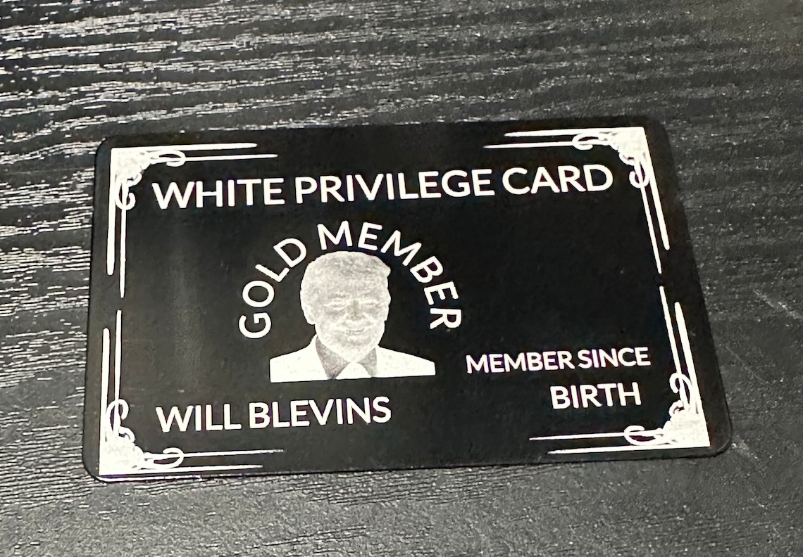 White Privilege Cards - Etsy