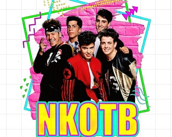 NKOTB Png, New Kids on the Block Digital Design, 80's 90's NKOTB Png ...