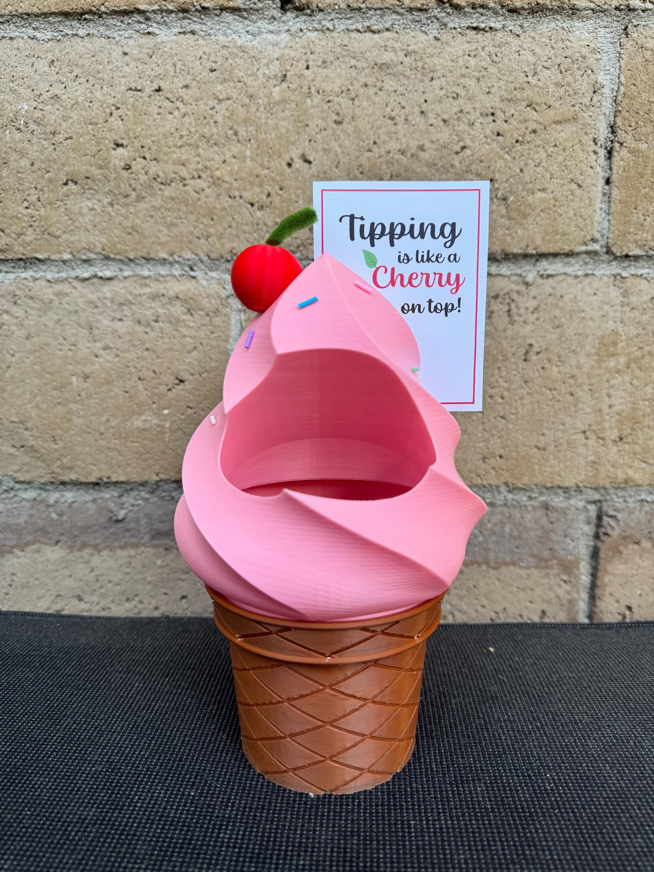 Ice Cream Inspired 3D Printed Tip Jar - Etsy