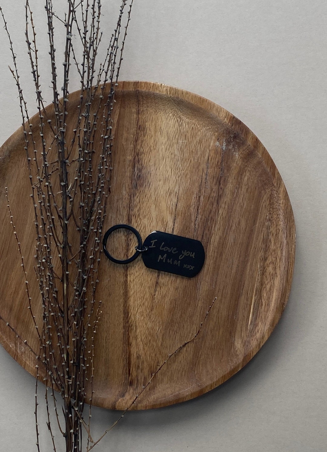 Personalized Hand Written Stainless Steel Tag - Etsy
