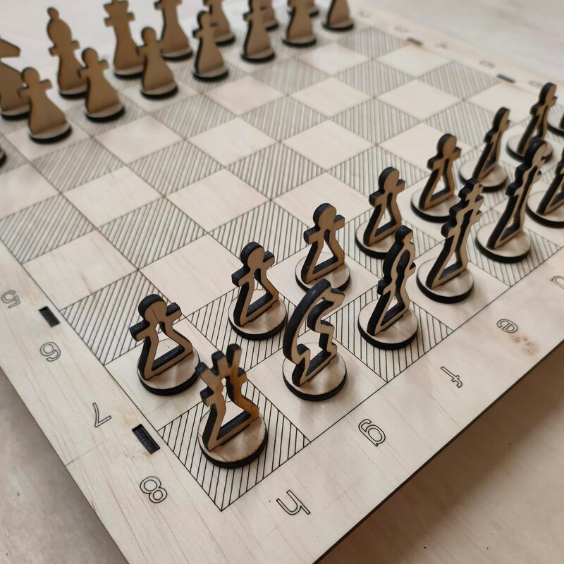 Minimalist Chess Set - Etsy