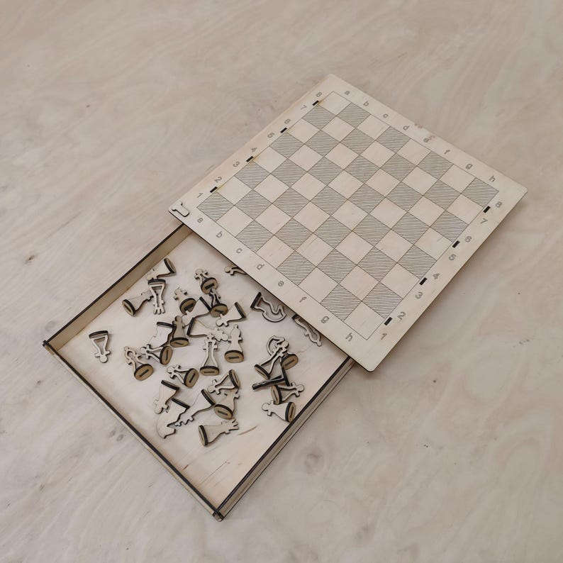 Digital Laser Cut Chess Set – Ultimate DIY Woodworking & CNC Craft ...