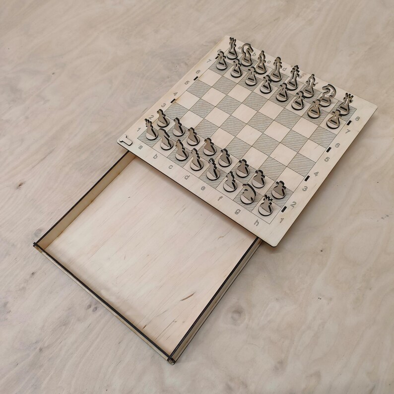 Digital Laser Cut Chess Set – Ultimate DIY Woodworking & CNC Craft ...