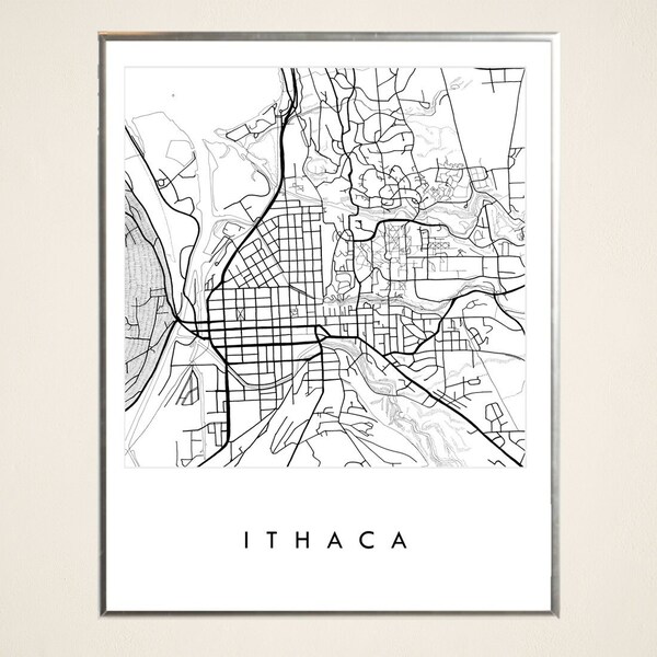 Ithaca Street Map - Etsy