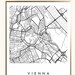 VIENNA Map Hand Drawn Street Map AUSTRIA City Map Drawing - Etsy