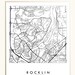 ROCKLIN California Map Hand Drawn Street Map City Map Drawing - Etsy