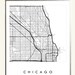 CHICAGO Map Hand Drawn Street Map ILLINOIS City Map Drawing - Etsy