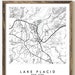 Lake PLACID Map Hand Drawn Street Map New YORK Village Map Drawing ...