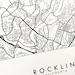 ROCKLIN California Map Hand Drawn Street Map City Map Drawing Black and ...