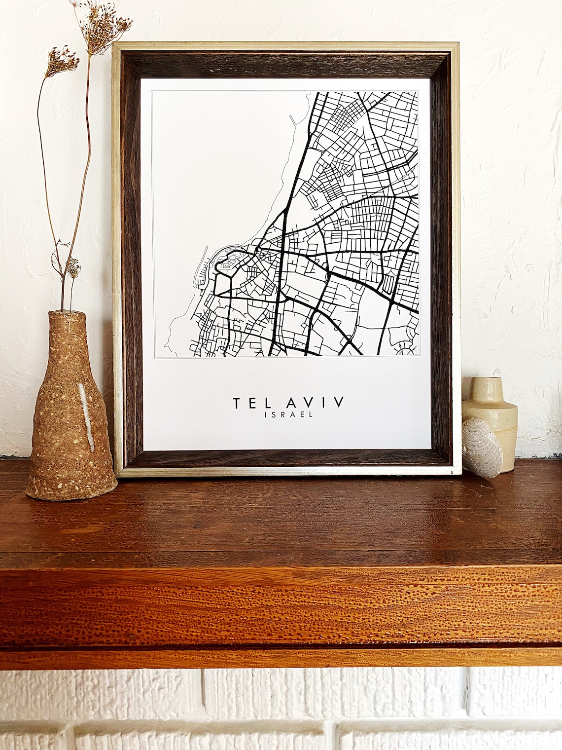 TEL AVIV Yafo Jaffa Map Hand Drawn Street Map Israel City Map | Etsy